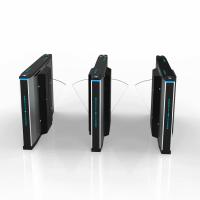 China Access Control Flap Barrier Turnstile Gate SUS304 Stainless Steel For Library for sale