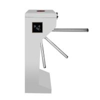 China Stainless Steel Train Turnstiles , Semi auto Drop Arm Turnstile For Harsh Environment for sale
