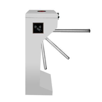 China Stainless Steel Train Turnstiles , Semi auto Drop Arm Turnstile For Harsh Environment for sale