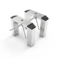 China Bi Direction Stainless Steel Bar Turnstiles , Gym Turnstiles Access Control for sale