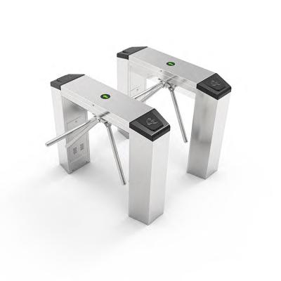 China Bi Direction Stainless Steel Bar Turnstiles , Gym Turnstiles Access Control for sale