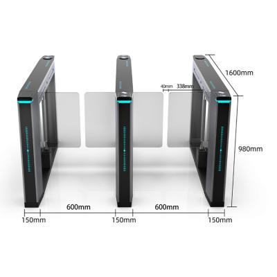 China Traffic Flow Control Turnstile Entry Systems , Swing Gate Turnstiles For Office Building for sale