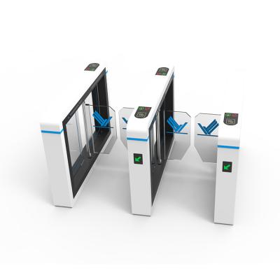 China SPCC White Sliding Barrier Gate Single Directional / Bi Directional Turnstile for sale