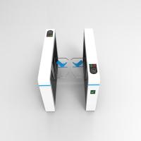 China Plexiglass Flap Barrier Turnstile Equipment 1.2mm Thickness With QR Readers for sale