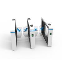 China Plexiglass Flap Barrier Turnstile Equipment 1.2mm Thickness With QR Readers for sale