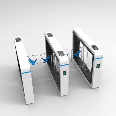 China Security Optical Swing Barrier Turnstile 25p/m-30p/m with Buzzer Alarm for sale