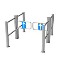 China Supermarket Entrance Turnstile , Mechanical Supermarket Swing Gate for sale