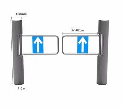 China Supermarket Entrance Turnstile , Mechanical Supermarket Swing Gate for sale