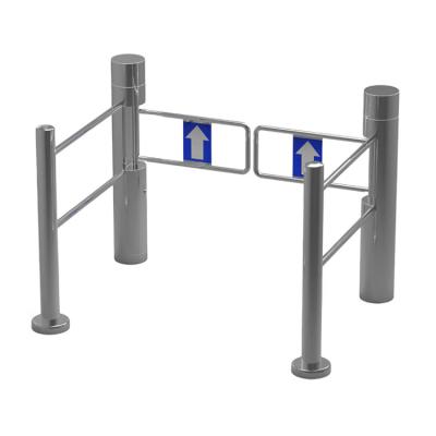 China Automatic Cylinder Supermarket Swing Gate Turnstile 304 Stainless Steel for sale