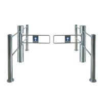 China Automatic Cylinder Supermarket Swing Gate Turnstile 304 Stainless Steel for sale