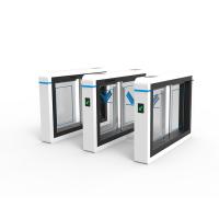 China School Flap Barrier Turnstile , SPCC Smarter Security Turnstiles With RFID Reader for sale