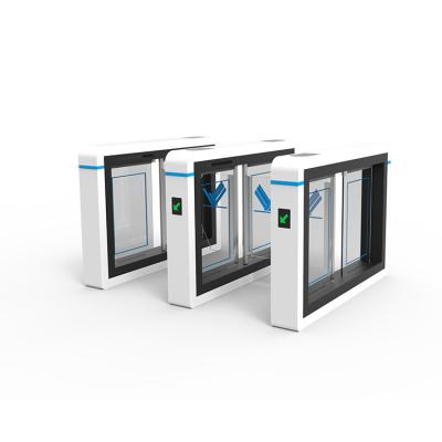 China School Flap Barrier Turnstile , SPCC Smarter Security Turnstiles With RFID Reader for sale