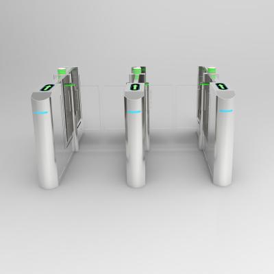 China Bi Directional Train Station Turnstile SUS304 Stainless Steel Sliding Turnstile Office for sale