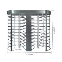 China Single Channel Full Height Turnstile Manufacturers Manual Turnstile Gate Access Control for sale