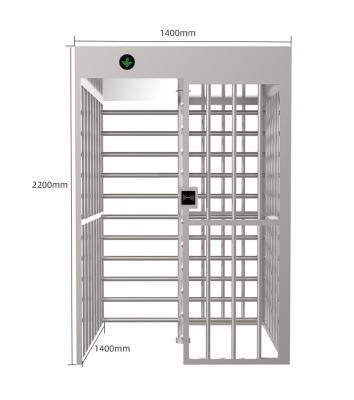 China Width 600mm Full Height Optical Turnstiles , Employee Entrance Turnstile for sale
