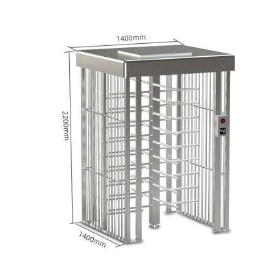 China Full High Pedestrian Turnstile Reliable Security Construction Turnstiles for sale