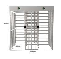 China SUS304 Stainless Steel Access Control Turnstiles Full Height Gate for sale