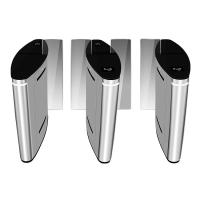 China 20p/m-25p/m Single Lane Flap Barrier Turnstile  With Sliding Baffle for sale