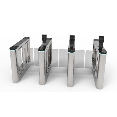 China 30P/M Swing Barrier Turnstile Gym 1400*185*1020mm Half Height Building Turnstiles for sale