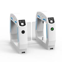 China White Biometric Turnstile , Optical Swing Turnstile For Public Facilities for sale