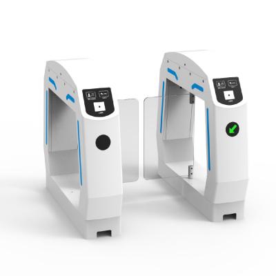 China White Biometric Turnstile , Optical Swing Turnstile For Public Facilities for sale