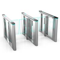 China ESD Slim Speedlane Turnstile , 1.5mm Thickess Stainless Steel Speed Turnstile for sale