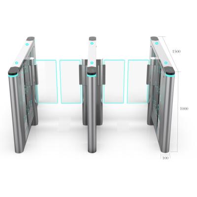 China ESD Slim Speedlane Turnstile , 1.5mm Thickess Stainless Steel Speed Turnstile for sale