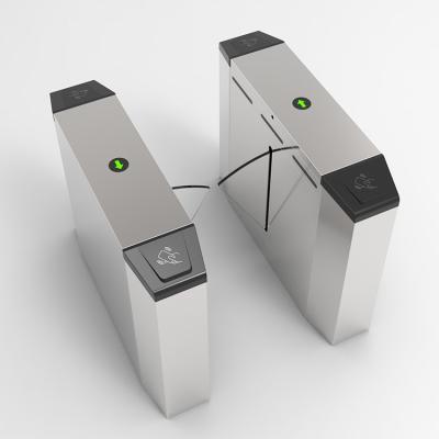 China Retractable Flap Barrier Gate , Flap Optical Barrier Turnstiles for sale