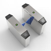 China Retractable Flap Barrier Gate , Flap Optical Barrier Turnstiles for sale
