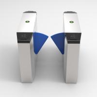 China Retractable Flap Barrier Gate , Flap Optical Barrier Turnstiles for sale