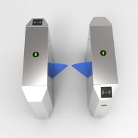 China Pedestrian Flap Barrier Gate , Flap Barrier Security Turnstile Gate for sale