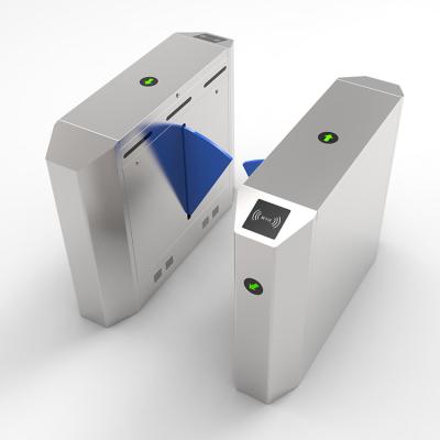 China Pedestrian Flap Barrier Gate , Flap Barrier Security Turnstile Gate for sale