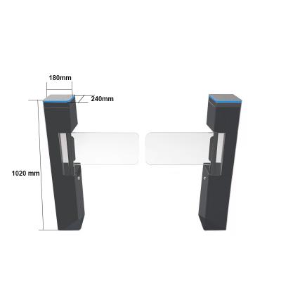 China Small Vertical Swing Barrier Gate Durable SS Construction For Supermarket for sale