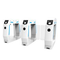 China White Swing Barrier Gate Turnstile Optical Type 35 Person /Min For Office School Airport for sale