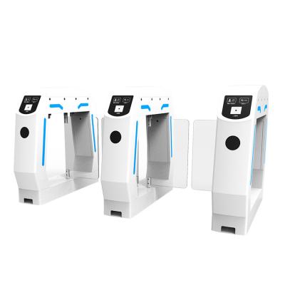 China White Swing Barrier Gate Turnstile Optical Type 35 Person /Min For Office School Airport for sale