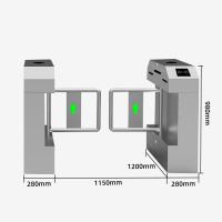 China Stylish Swing Barrier Turnstile, High Throughput Rate 30p/m for sale