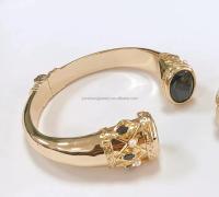 China Plating Brass Bangle Bracelets Cuff Jewelry Garnet Stones Silver Jewelry Glitter CZ for sale