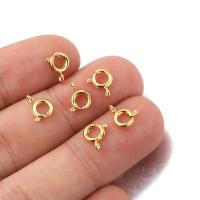 China 18K Gold Plated Spring Clasp Handmade DIY Accessories 925 Sterling Silver Jewelry for sale