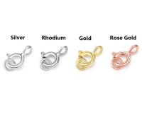 China Customized 925 Silver Lobster Clasp Spring Charms Brass Lobster Clasp for sale