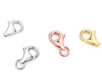 China OEM ODM 18K Gold Lobster Clasp Handmade DIY 925 Sterling Silver Lobster Clasp for sale