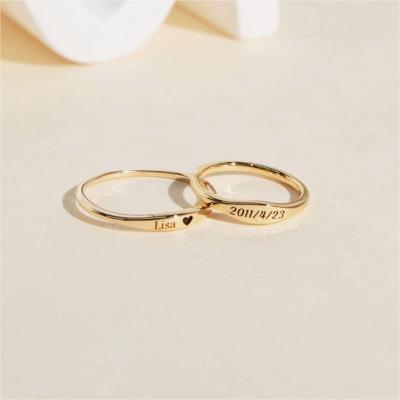 China Engagement Stacking Rings in 925 Sterling Silver Personalized and Elegant Design for sale