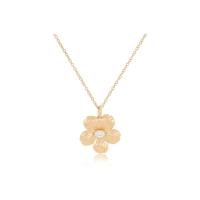 China 925 Sterling Silver Material Type Gold Plated Dainty Cherry Blossom Flower Pendants for sale