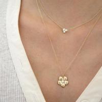 China 925 Sterling Silver Material Type Gold Plated Dainty Cherry Blossom Flower Pendants for sale