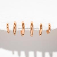 China Silver Fine Jewelry Minimalist 18K Gold 9MM 11MM 13MM Hoop Set for FedEx DHL UPS TNT EMS Shipping for sale