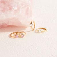 China 925 Sterling Silver 14k Gold Plated Sparkling Heart Girls Hoop Earrings Perfect For Everyday Wear for sale