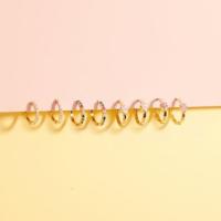 China 925 Sterling Silver 14k Gold Plated Sparkling Heart Girls Hoop Earrings Perfect For Everyday Wear for sale