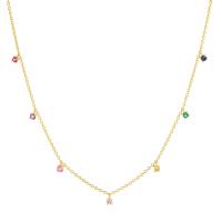 China 925 Silver Children's Necklace featuring Playful Rainbow Gemstone Zircon for Sparkle for sale