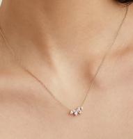 China 925 Silver 14K Plated Necklace 18