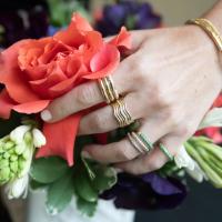 China Highly Polished Unique Design 14K Gold Wave Ring for Women and Men Classic Style for sale