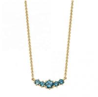 China Gold Plated 925 Sterling Silver Ruby Gemstone Necklace With Cable Chain for sale